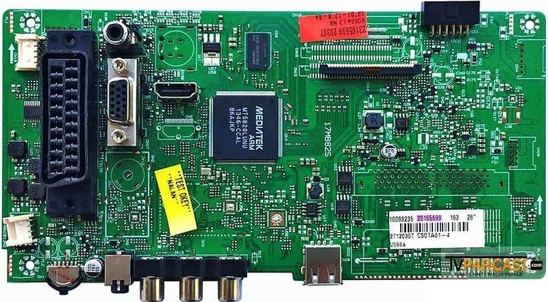 23165698, 23165699, 17MB82S, Main Board, CSOT MT2751A01-4, FINLUX ...