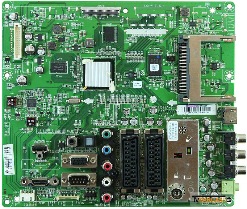 EBT61016702, EAX60686904(2), V315B5-L02, Main Board, LG 32LD320-ZA