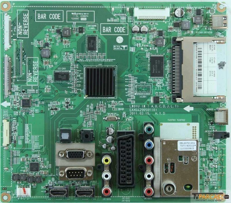 EBT61396824, EAX64290501(0), T315HW07 V.8, LG 32LV355T, LG 32LV3550, LG ...